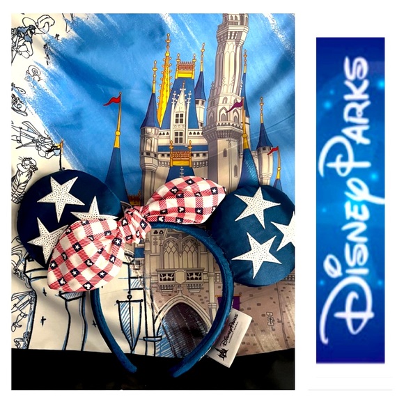 Disney | Accessories | Disney Retired Stars And Stripes Minnie Ears ...